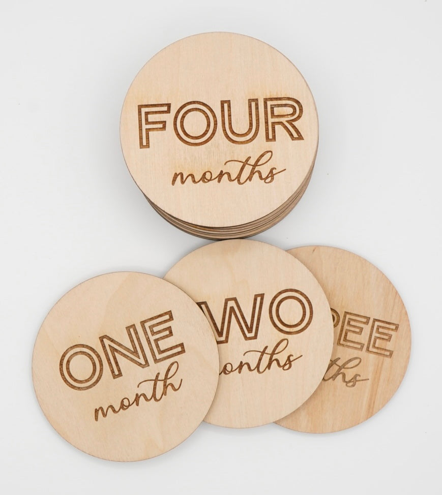 Baby Monthly Milestone Marker – Rosemary Woods Design